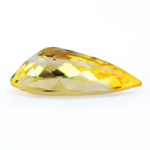 Flawless Natural Beryl 5.53ct Pear Cut Golden Yellow Color Mined at ...