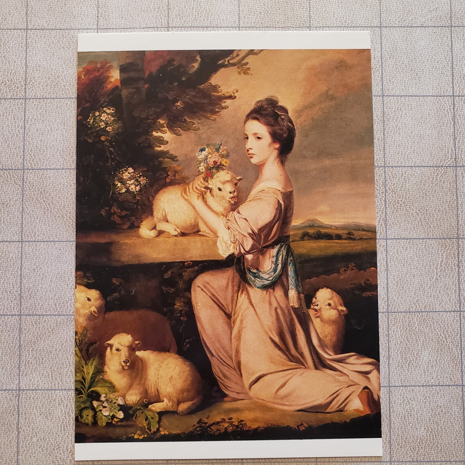 Reynolds Painting Postcard Lady Mary Leslie Kenwood Iveagh Bequest ...