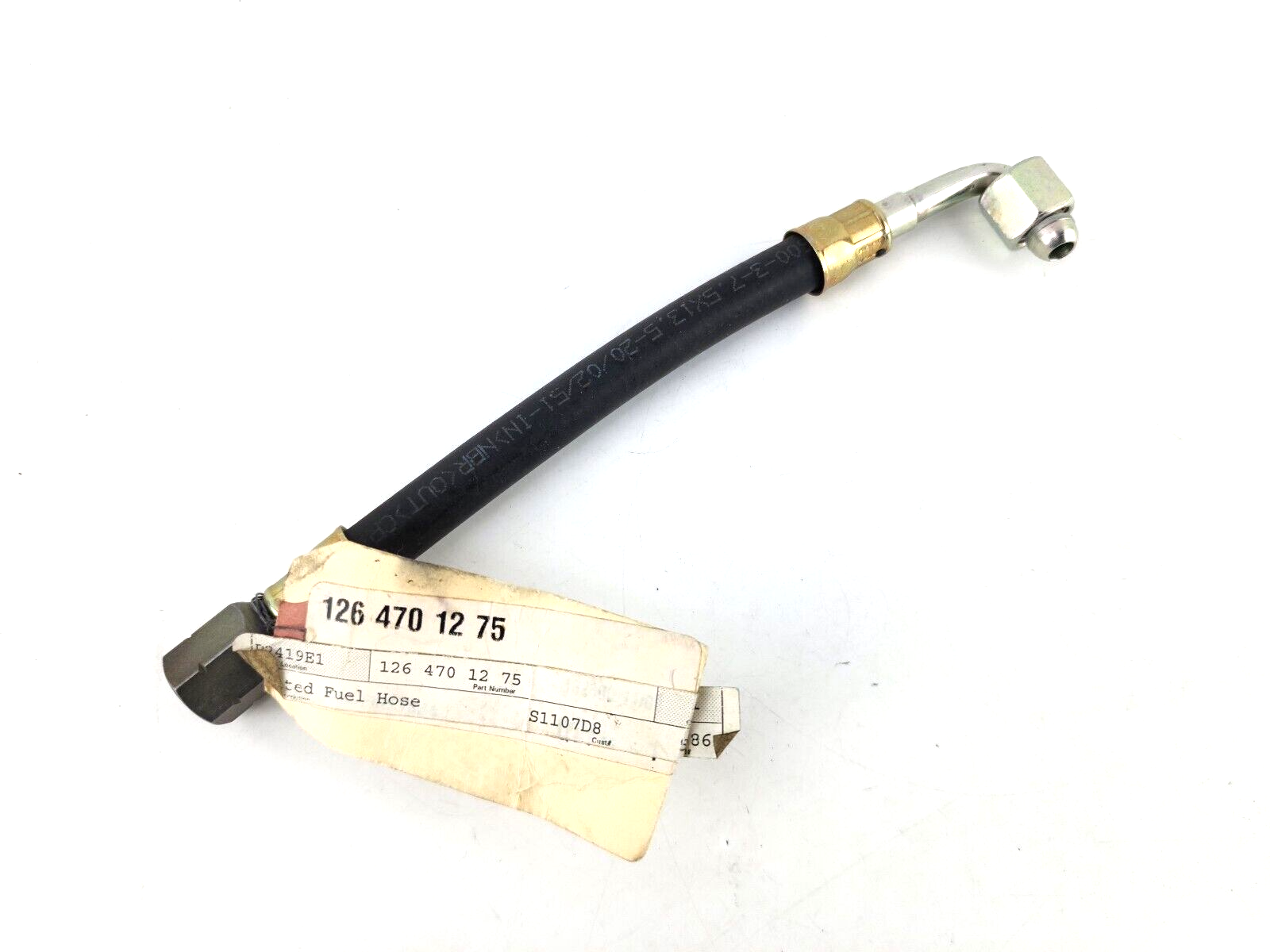 NOS Mercedes Cohline Fuel Hose Line 1264701275 Fuel Filter to Feed R107 ...