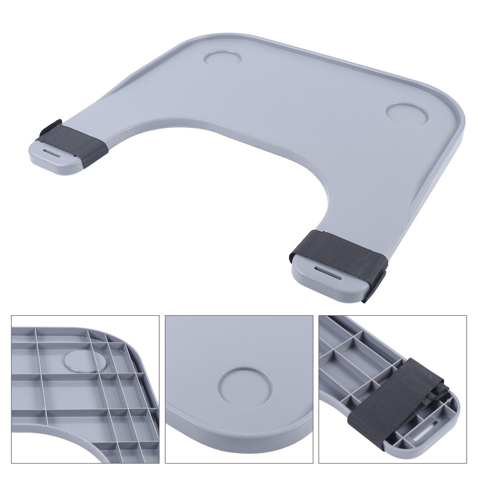 Removable Wheelchair Lap Tray Table W/2 Cup Holders Fits Disabled ...