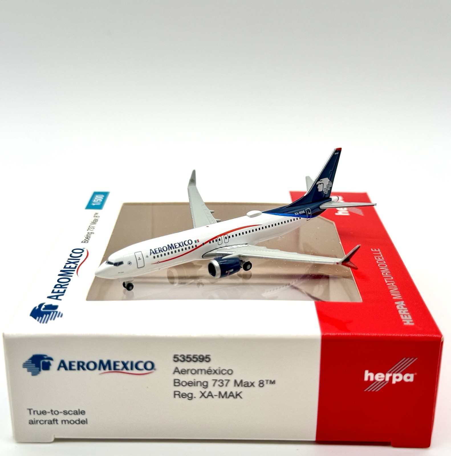 Herpa Wings 1:500 535595 AeroMexico B737 Max 8 XA-MAK | eBay