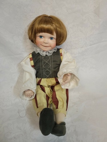 Kathy Hippensteel Porcelain Storybook Barefoot Doll 11" Sitting | eBay