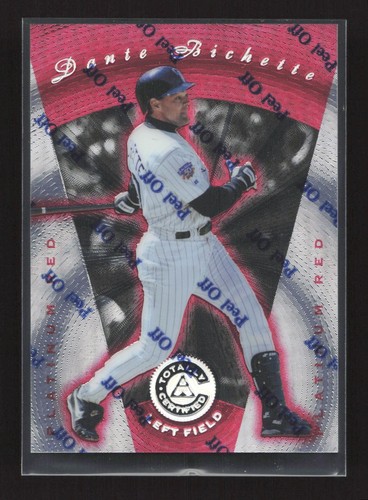1997 Pinnacle Totally Certified Platinum Red /3999 Dante Bichette #36 ...