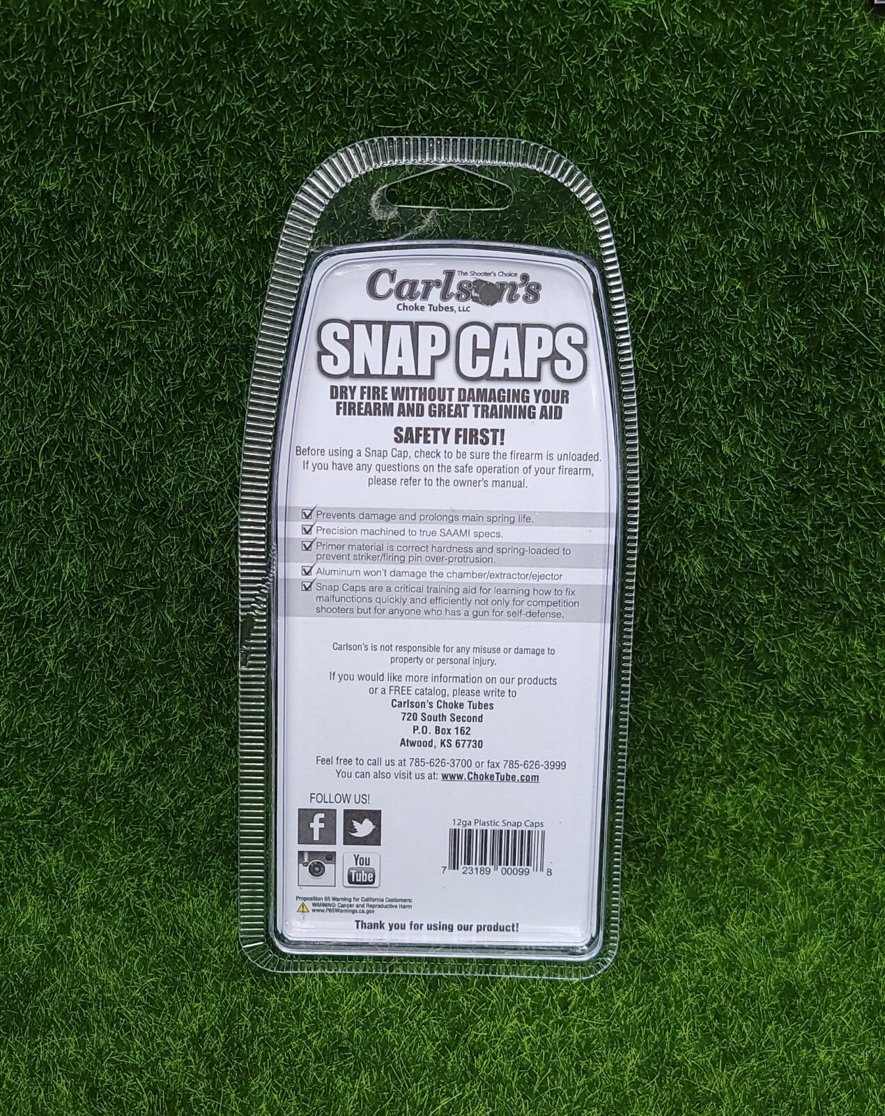 Carlson's 00099 12GA Snap Cap - Clear/Red, Pack of 2 for sale online | eBay