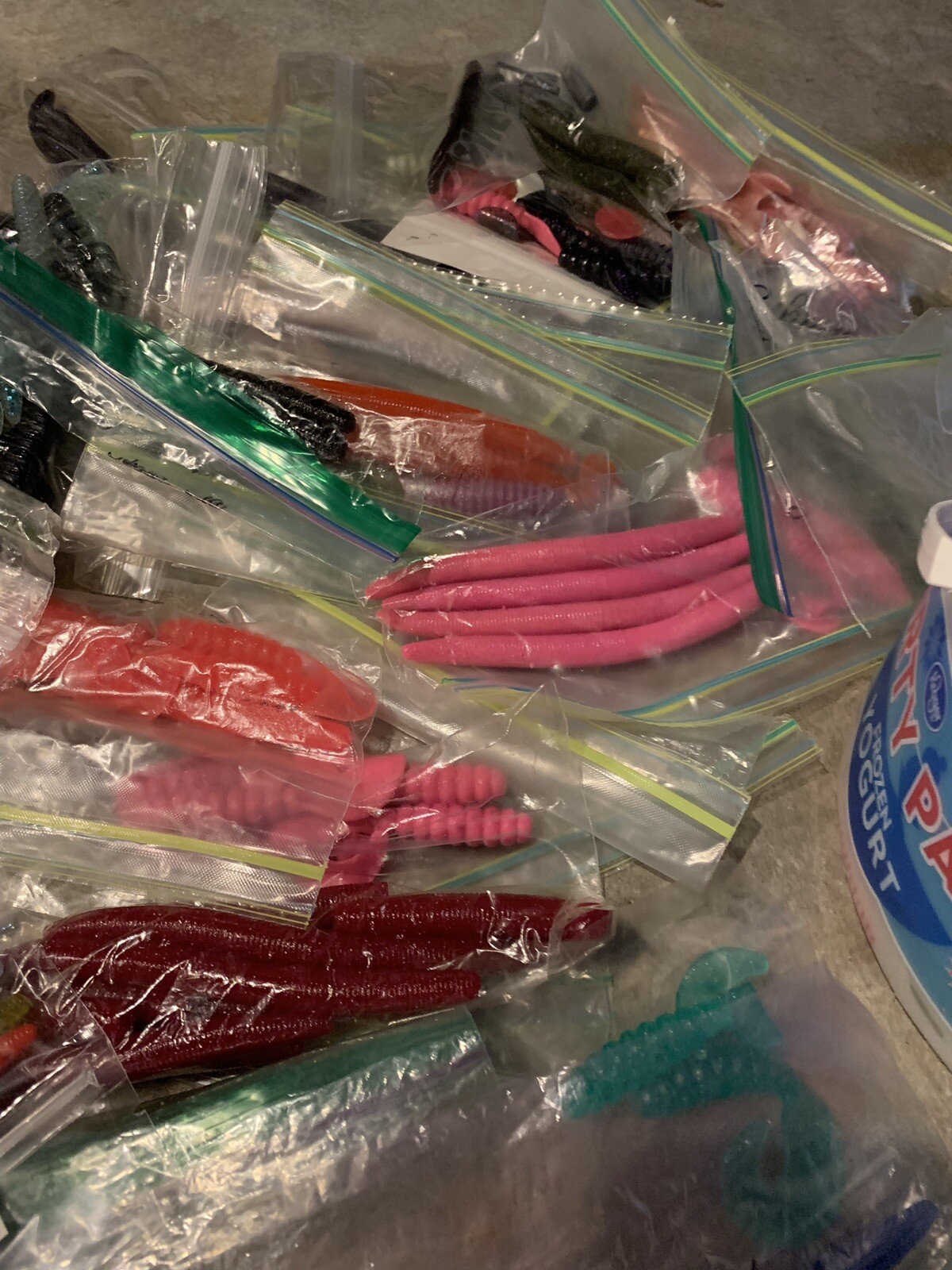Bass Fishing Soft Plastics Lot. Stickbaits. Swimbaits. Grubs. Many ...