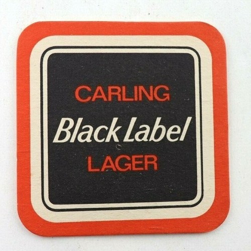 Vintage Lot Set of 3 Carling Black Label Lager Beer Mat Coasters Man ...