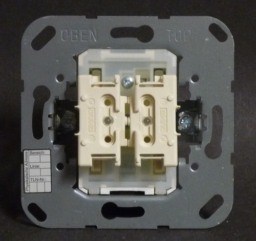 Jung 4072.01 LED EIB KNX Taster BA Busankoppler 2fach UP Tasterstellung ...