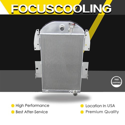 3 Rows Aluminum Radiator For 1934 1935 1936 Chevy Pickup Truck V8 ...