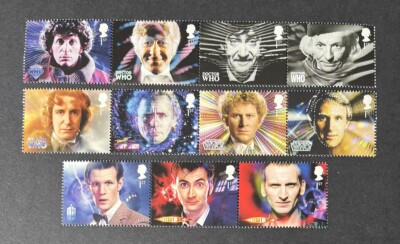 GB 2013 MNH Doctor Who Mint Stamp Set (No Folds) 11 X 1st Class Stamps ...
