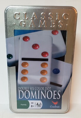 Classic Games Double Six Color Dot Dominoes #1006985 47754510010| eBay