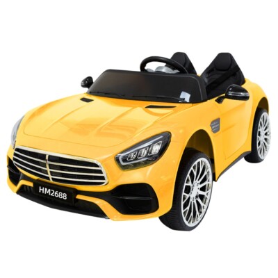 Yellow 24V Ride on Car 2 Seater 4WD Power Wheels Car w/ Remote ...