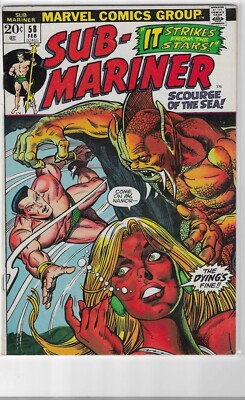 SUB-MARINER #58 ~ Tamara Rahn / Bill Everett / Gil Kane @1973 | eBay
