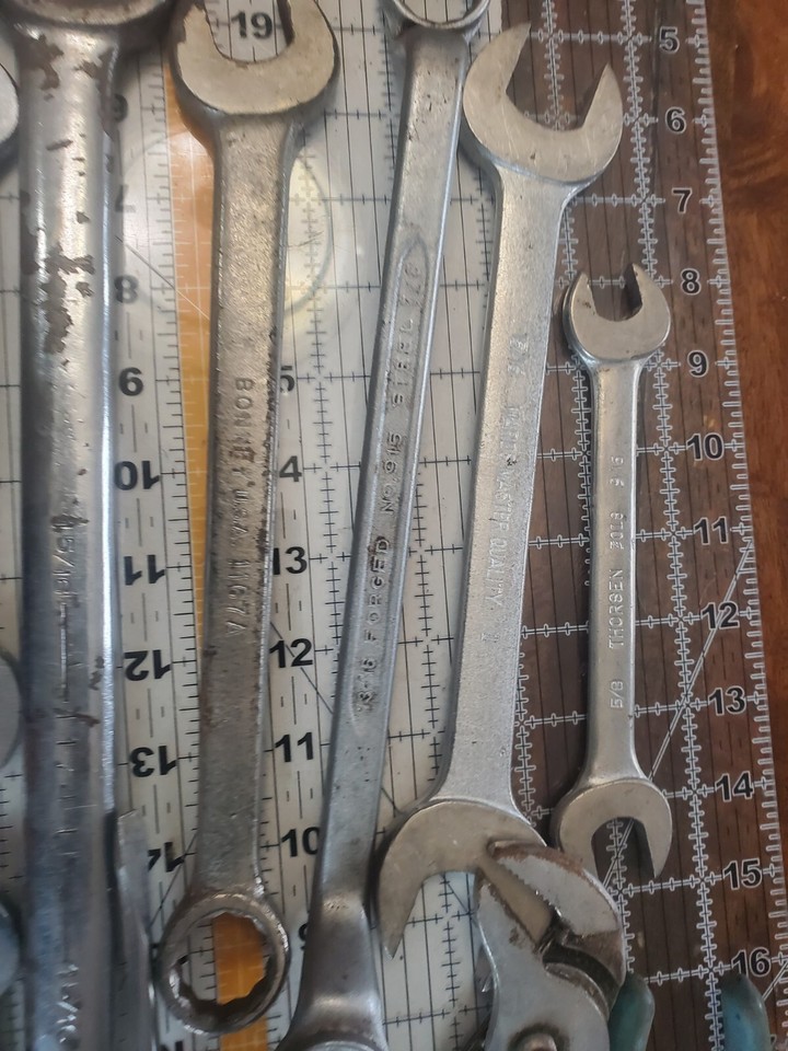 Vintage USA Wrench Set Up To 1-5/16" Box Open Many Brands Bulk Lot | eBay