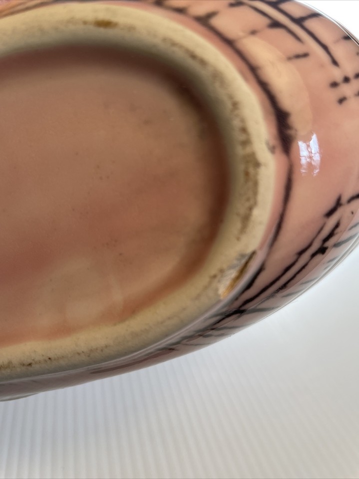 Vintage Hull Pottery T12 Blossom Flite MCM Planter Flower Bowl Candy ...