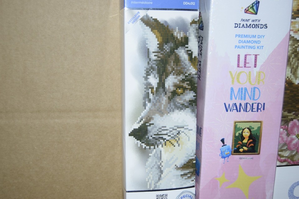 Lot of 4 New! Diamond Dotz & Paint with Diamonds Craft Kits - Kitty ...