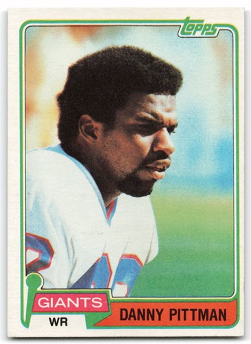 1981 Topps #206 Danny Pittman New York Giants RC | eBay