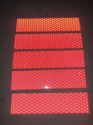 Red High Intensity Reflective Tape Vinyl Reflector Sticker 5cmx20cmx5 ...