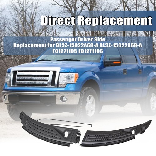 For 09-14 Ford F-150 Windshield Wiper Cowl Panel Grille Right&Left Set ...