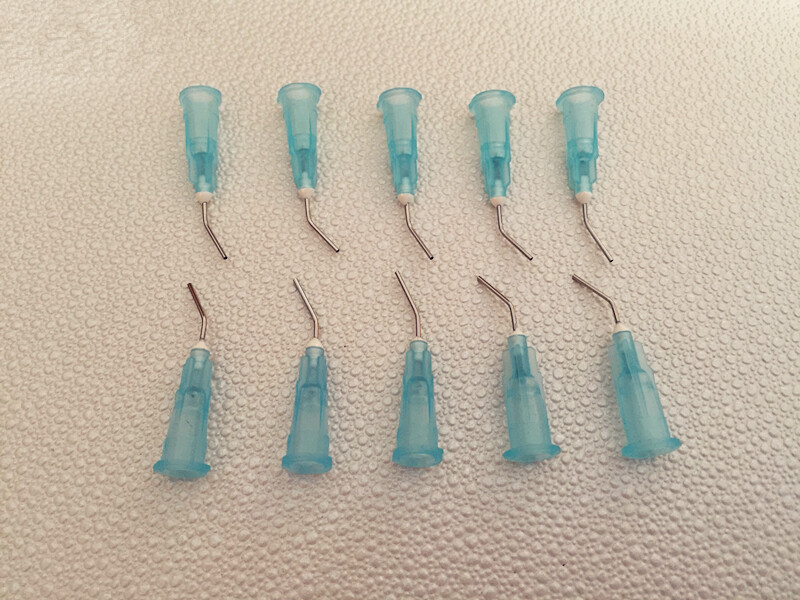 1000PCS 22 GAUGE PRE BENT FLOW DENTAL NEEDLE TIPS BLUE FOR ETCH | eBay