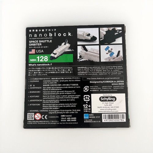 Nanoblock Original Space Shuttle Orbiter Micro-Sized Building Blocks ...
