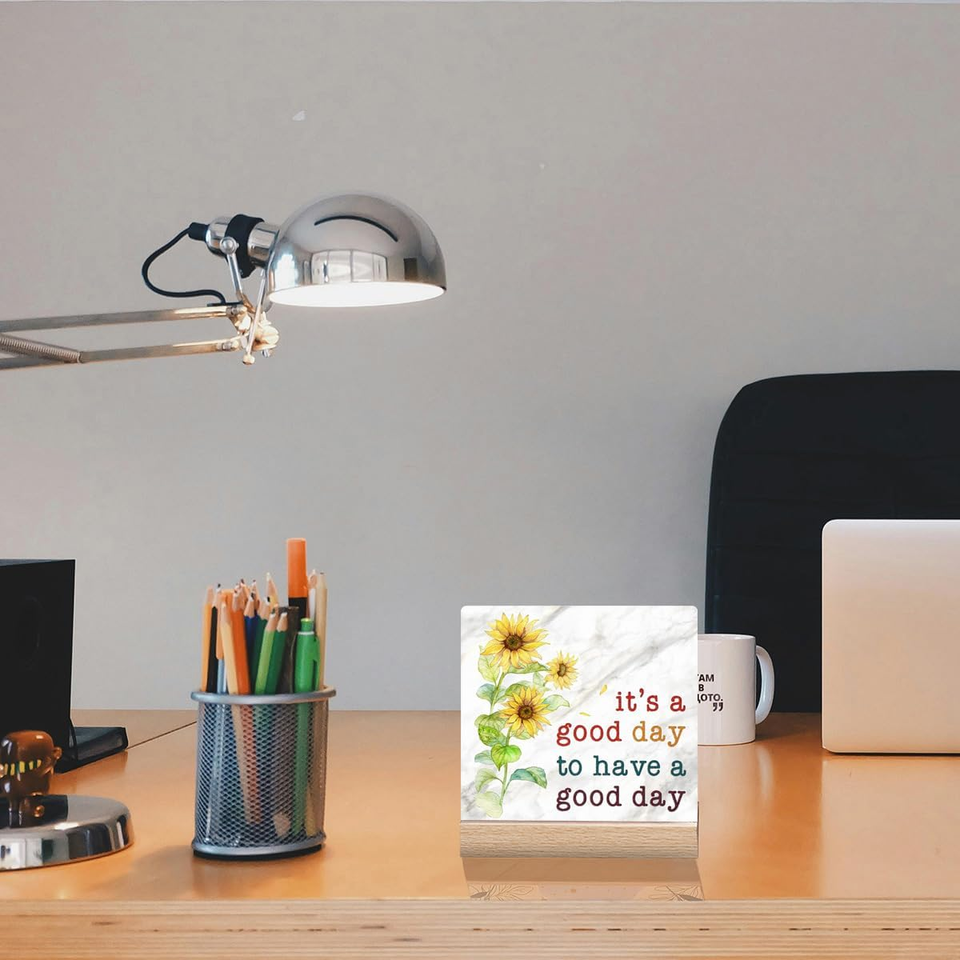 Office Motivational Desk Decor Inspirational Quotes Office Sign ...