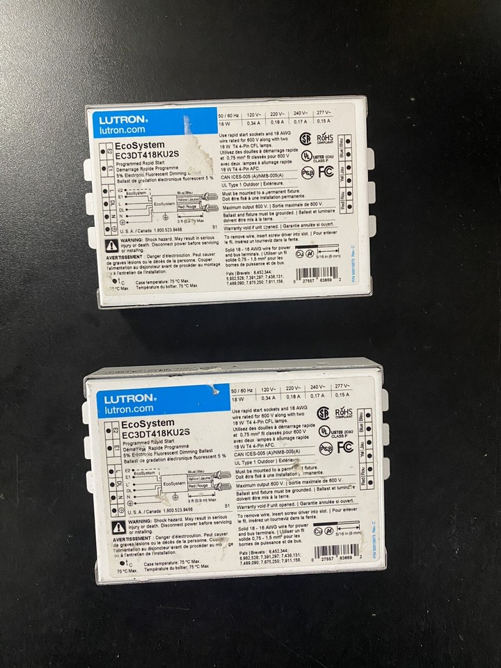 LUTRON ECOSYSTEM EC3DT418KU2S | eBay