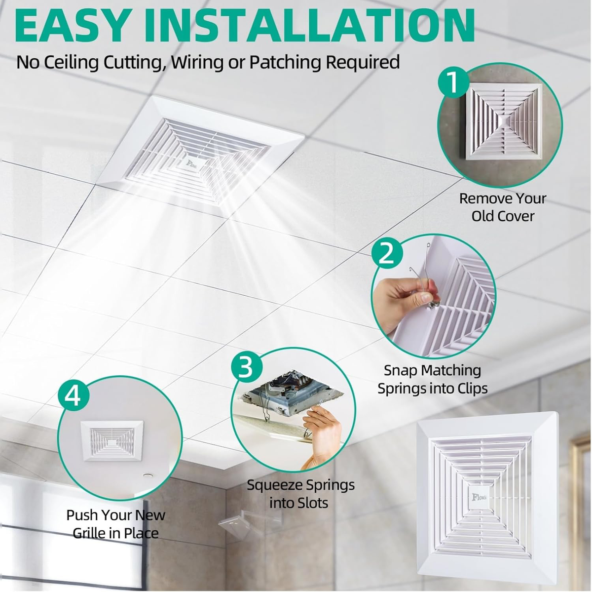 Plastic A C Ceiling Vent Covers