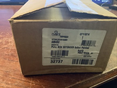 Hoffman A664SU Pull-Box Extender Light Gray Steel 6X6X4 (new) | eBay
