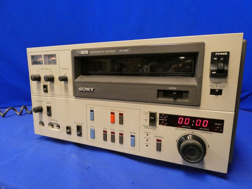 Sony VO-5800 3/4" UMatic Videocassette Recorder, Working (Pickup NJ, NO ...