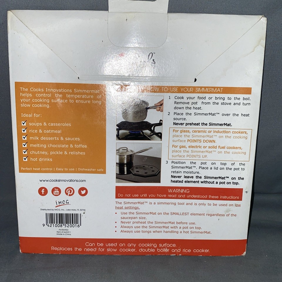 Aris Simmer Mat The Original New Improved Design Any Cooking Surface ...