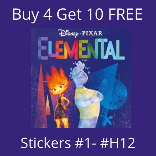Elemental Sticker Collection PANINI DISNEY PIXAR- Stickers #1 - #H12 | eBay