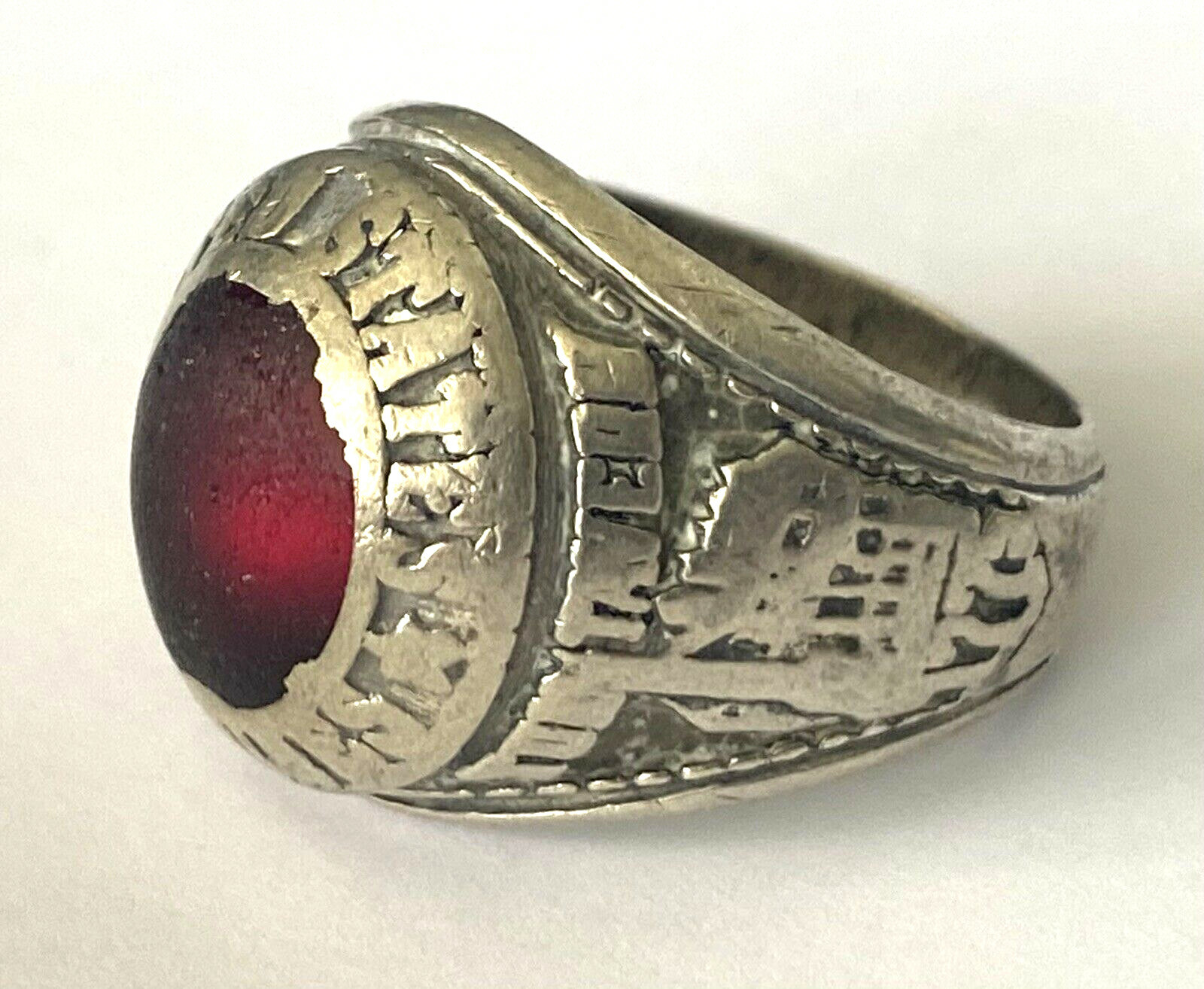 Antique United States Marines Tun Tavern 1775 Mens Class Ring Sterling ...
