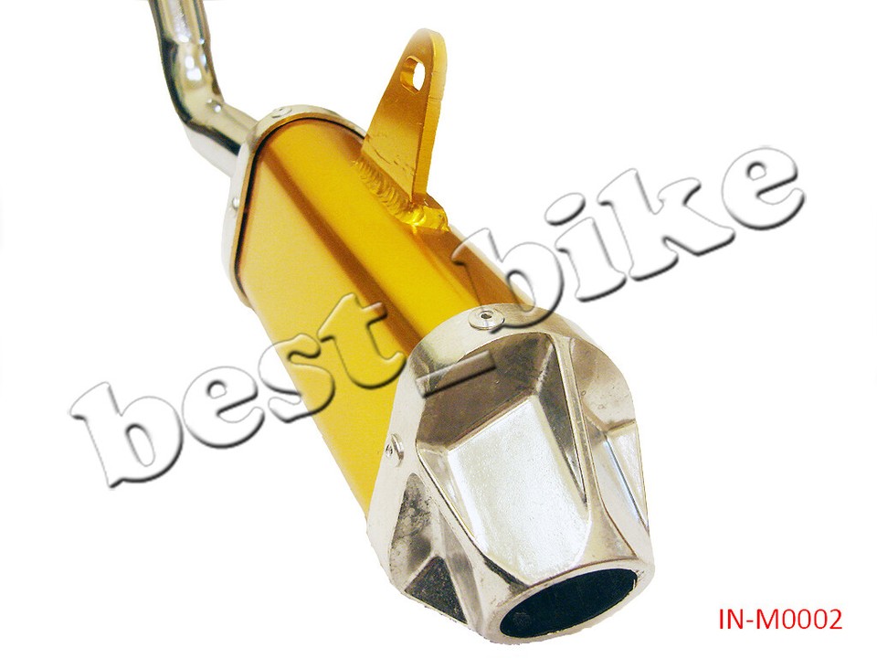 37mm Yellow Exhaust Pipe Muffler Honda XR50 CRF50 70cc 110cc 125cc Dirt ...