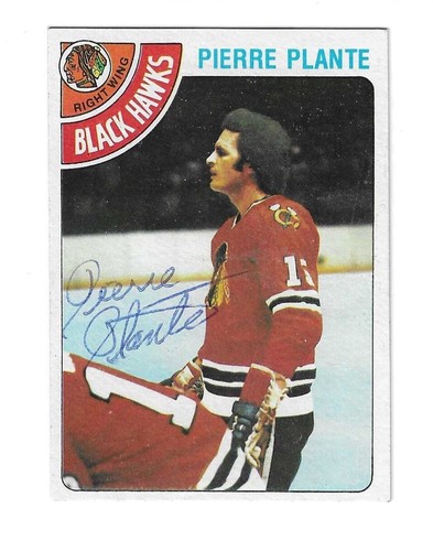 Pierre Plante 1978-79 Topps Card # 179 Signed | eBay