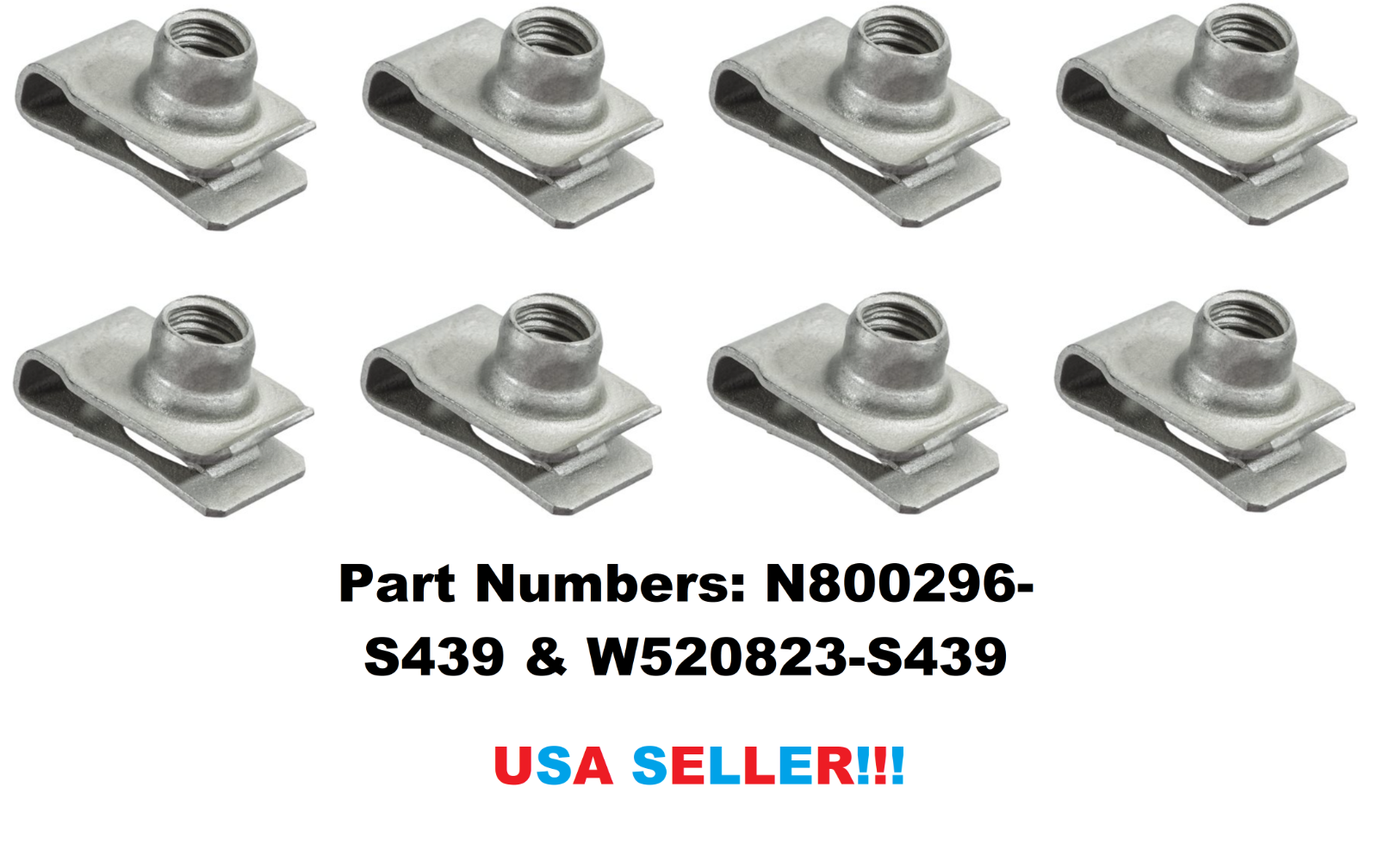 SET OF 8 MOUNT BRACKET NUTS! FOR FORD F-150 MUSTANG LINCOLN NAVIGATOR ...