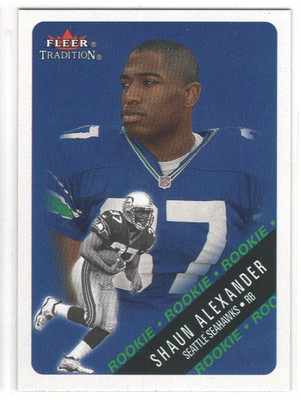 2000 Fleer Tradition SHAUN ALEXANDER Rookie card #331 | eBay