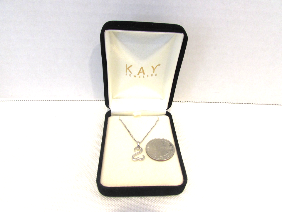 Kay Jeweler Sterling Silver Open Hearts Necklace -Endorsed by Jane ...
