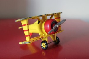 Ertl 3.2” THOMAS TANK ENGINE BI-PLANE Diecast Toy PLANE Vintage YELLOW ...