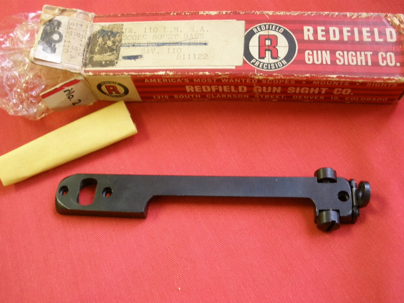 peep sight version REDFIELD JR 110L scope base LEFT HAND Long action ...