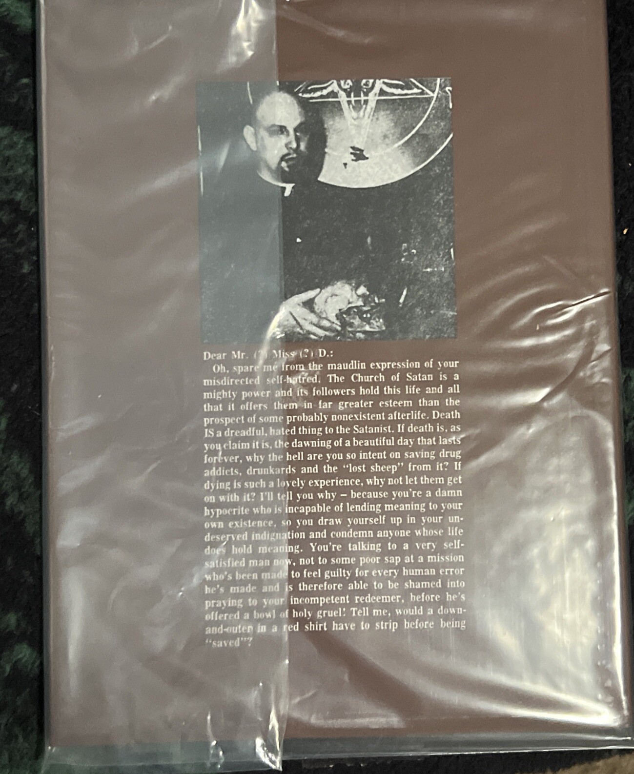 Letters from the Devil: Lost Writing of Anton Szandor Lavey HARDCOVER ...