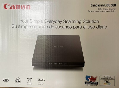 Canon - 2995C002AA - CanoScan LiDE 300 Flatbed Scanner - 2400 dpi ...