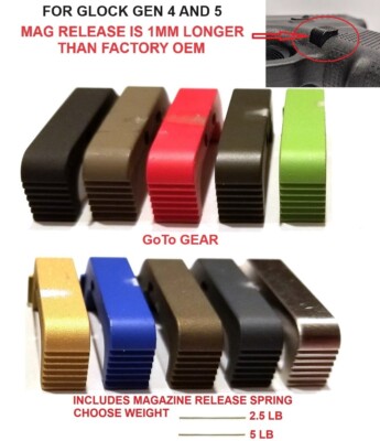 Polymer Extended Magazine Release For Glock Gen 4 and 5 With Mag Catch ...