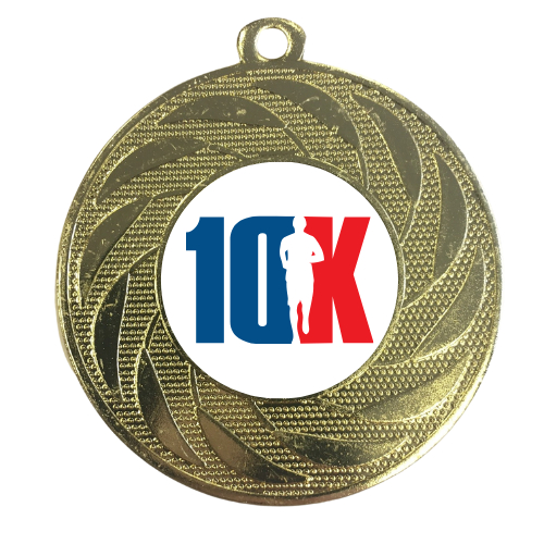10K Runner Medal 50mm Charity Walk Event Award FREE Engraving & UK P&P ...