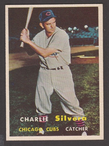 1957 TOPPS BASEBALL # 255 CHARLIE SILVERA INV J2589 | eBay