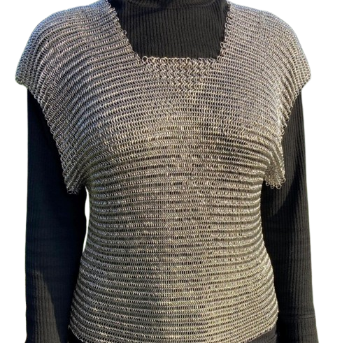 Aluminium Butted Chainmail Sleeveless Shirt Costume Armor Chainmail | eBay