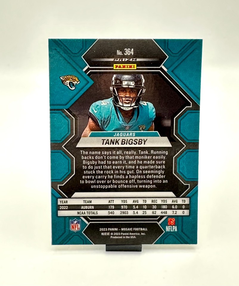 2023 Panini Mosaic #364 Tank Bigsby Yellow Reactive Prizm Rookie Card ...