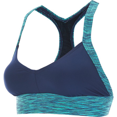 TYR SONOMA V NECK SWIM SPORTS BRA TOP REMOVABLE CUPS BLUE XS NEW $40 | eBay