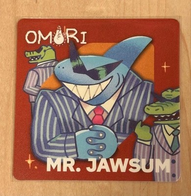 OMORI Gamer Yaki Coaster Samehada President MR.JAWSUM Japan Anime | eBay