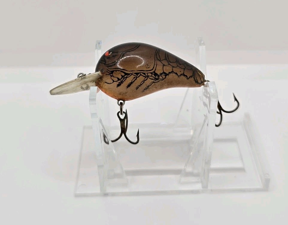 BOMBER Model Fat A 4F Dark Brown Crawdad 1 1/2" Diving Crankbait 1/5oz ...