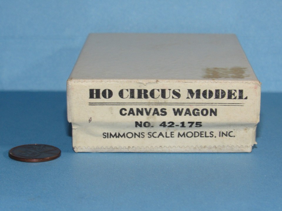 SIMMONS ho scale CIRCUS CANVAS WAGON KIT for Model Train Layouts ...